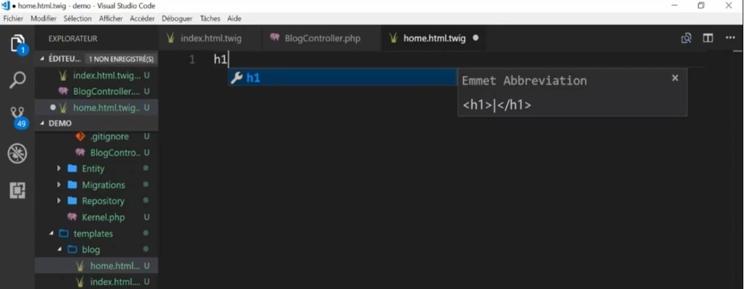 Problème avec Visual Studio Code - Problème d'auto-complétion code HTML... par RoderickTch ...